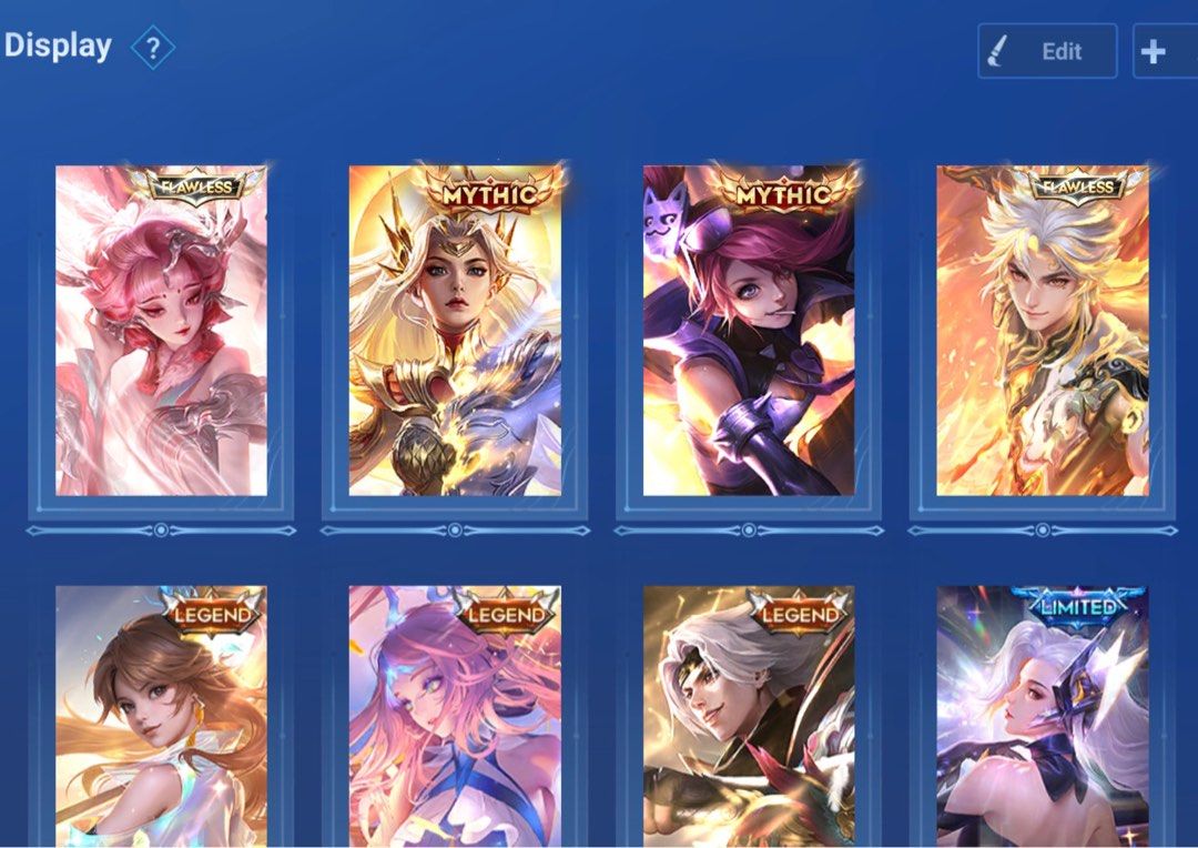 Hok Honor Of King Account - Two Mythic Skin and lots of good skins ...
