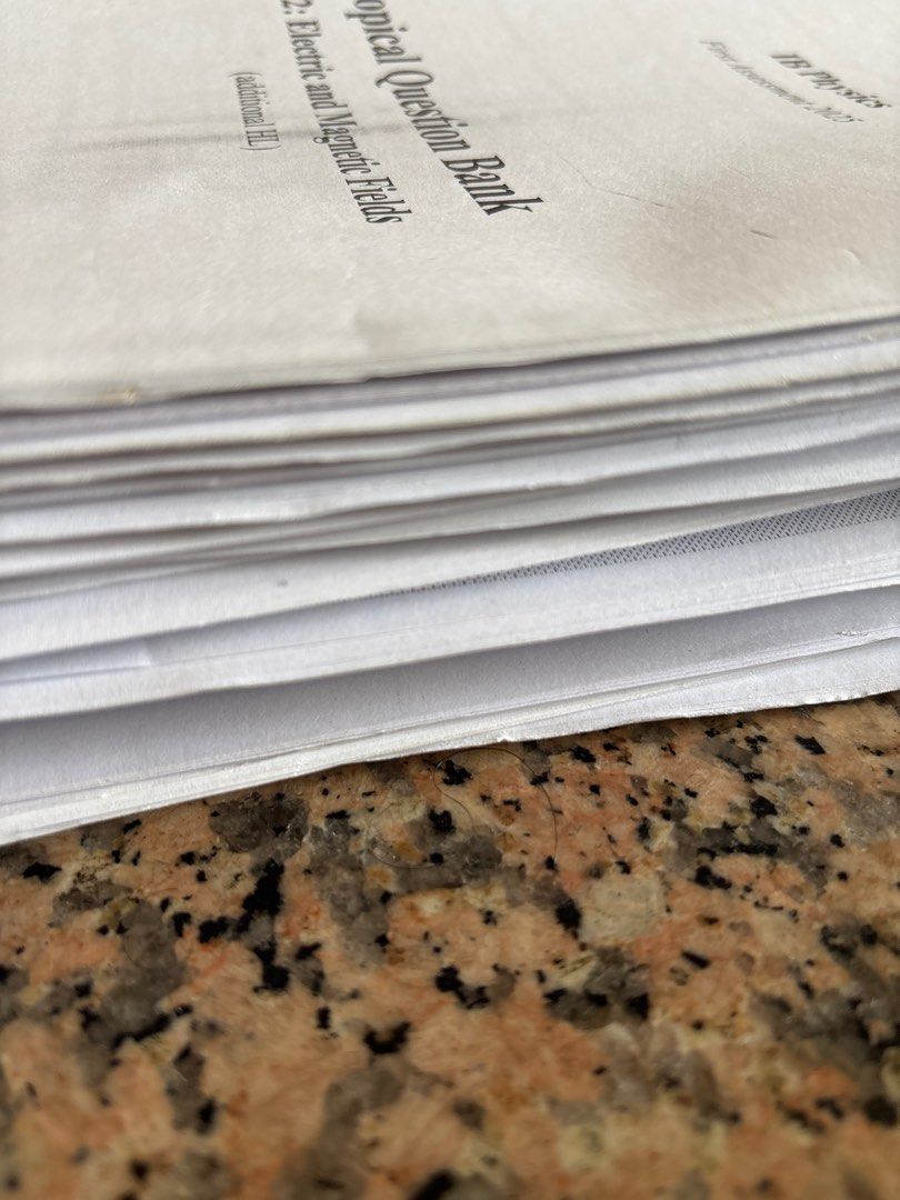 IB Physics HL Topical question banks and worksheets from MATH VISION ...