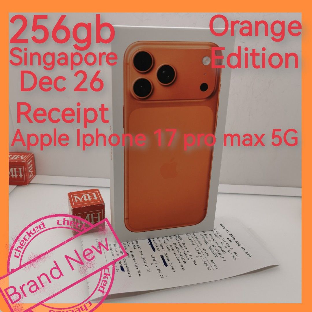 iPhone 17 Pro Max Cosmic Orange 256GB, Mobile Phones & Gadgets, Mobile ...