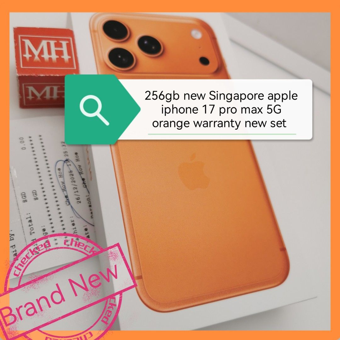 iPhone 17 Pro Max Cosmic Orange 256GB, Mobile Phones & Gadgets, Mobile ...
