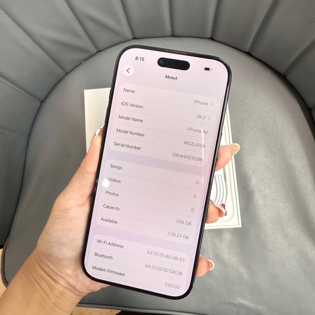 iPhone Air 256GB Space Black, Mobile Phones & Gadgets, Mobile Phones ...