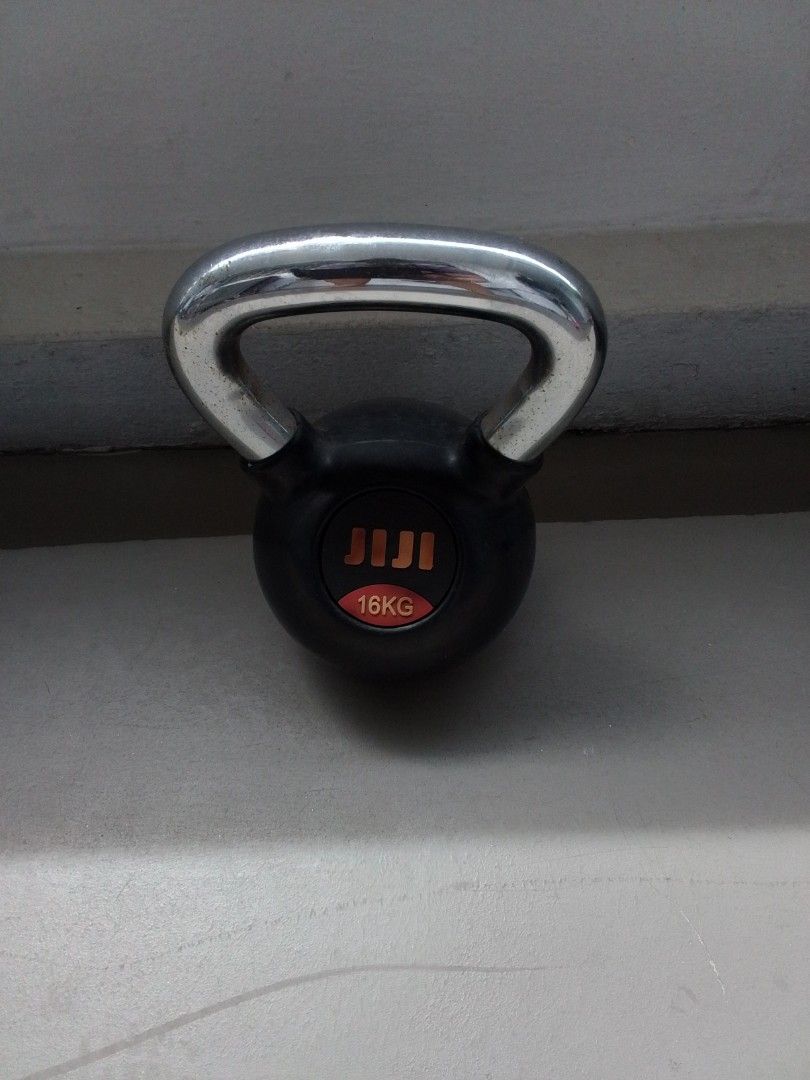 1 JIJI 16KG Kettlebell & 1 16KG Kettlebell, Sports Equipment, Exercise ...