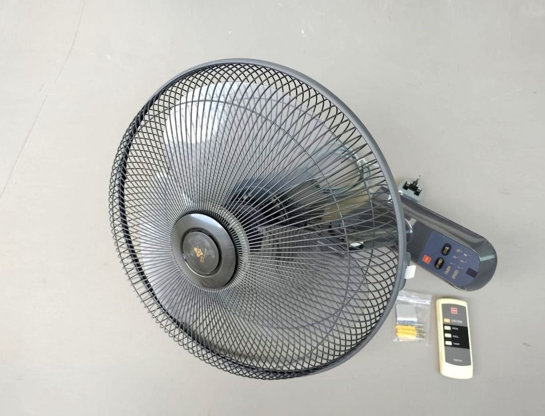 KDK 16" ( 40 cm ) Wall Fan M40MS with wall bracket & remote controller ...