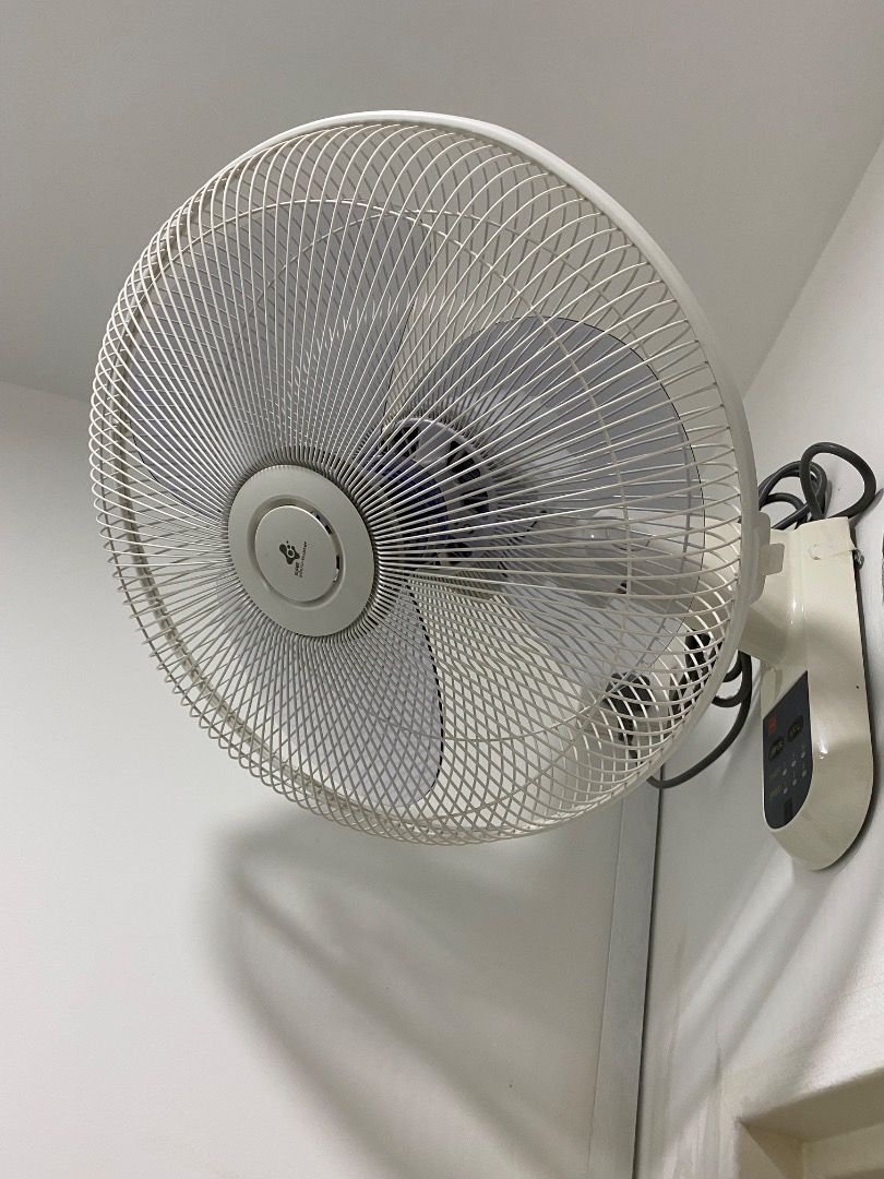KDK Wall Fan with Timer and Oscillation, Furniture & Home Living ...