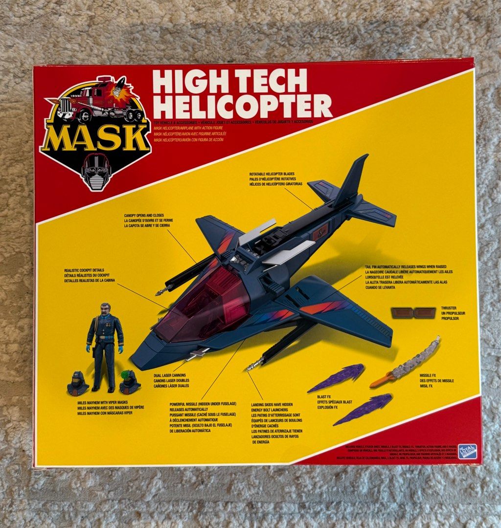 Kenner MASK High Tech venom Helicopter Toy M.A.S.K loyal subjects ...