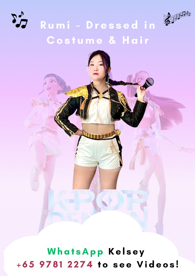 Kpop Demon Hunters - Rumi Cosplay, Sing-along, and Hosting for Parties ...