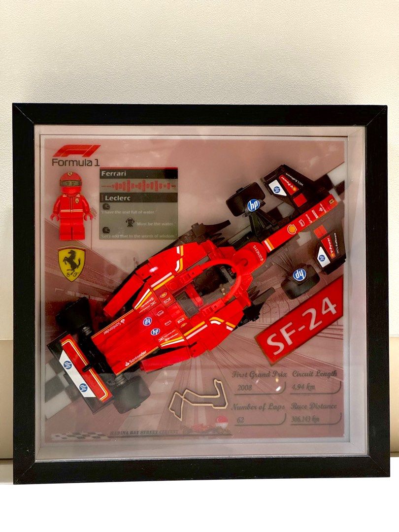 Lego F1 Speed Champions Ferrari Display Frame, Hobbies & Toys ...