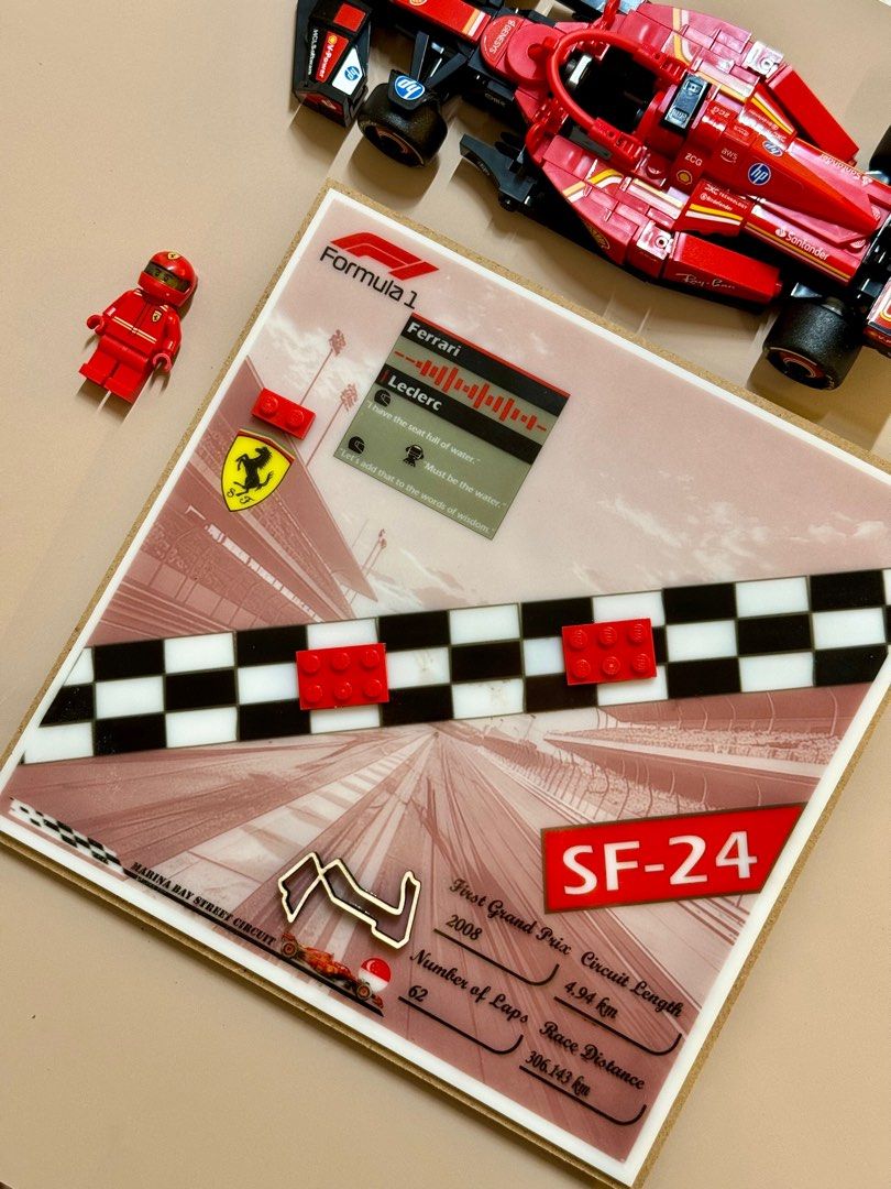 Lego F1 Speed Champions Ferrari Display Frame, Hobbies & Toys ...