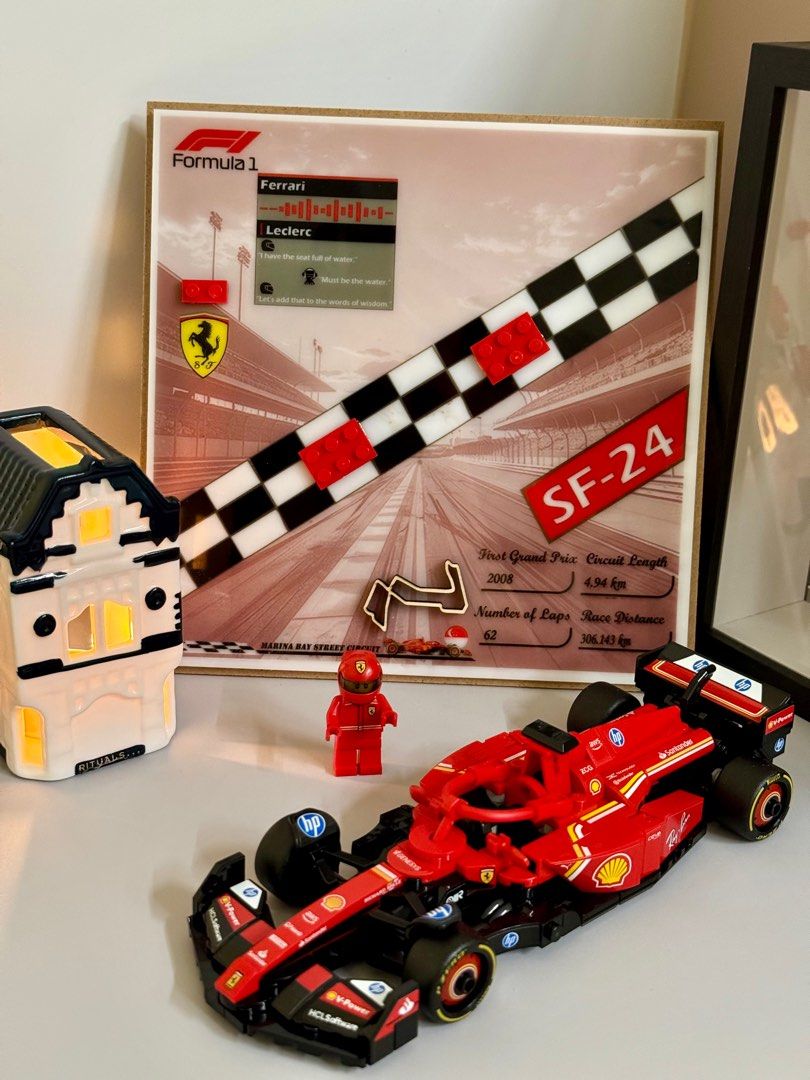 Lego F1 Speed Champions Ferrari Display Frame, Hobbies & Toys ...