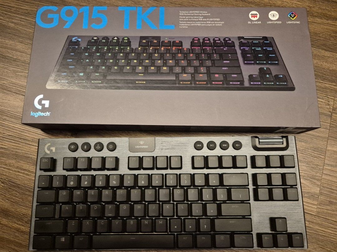 Logitech G915 TKL Wireless Mechanical Keyboard, Computers & Tech, Parts ...