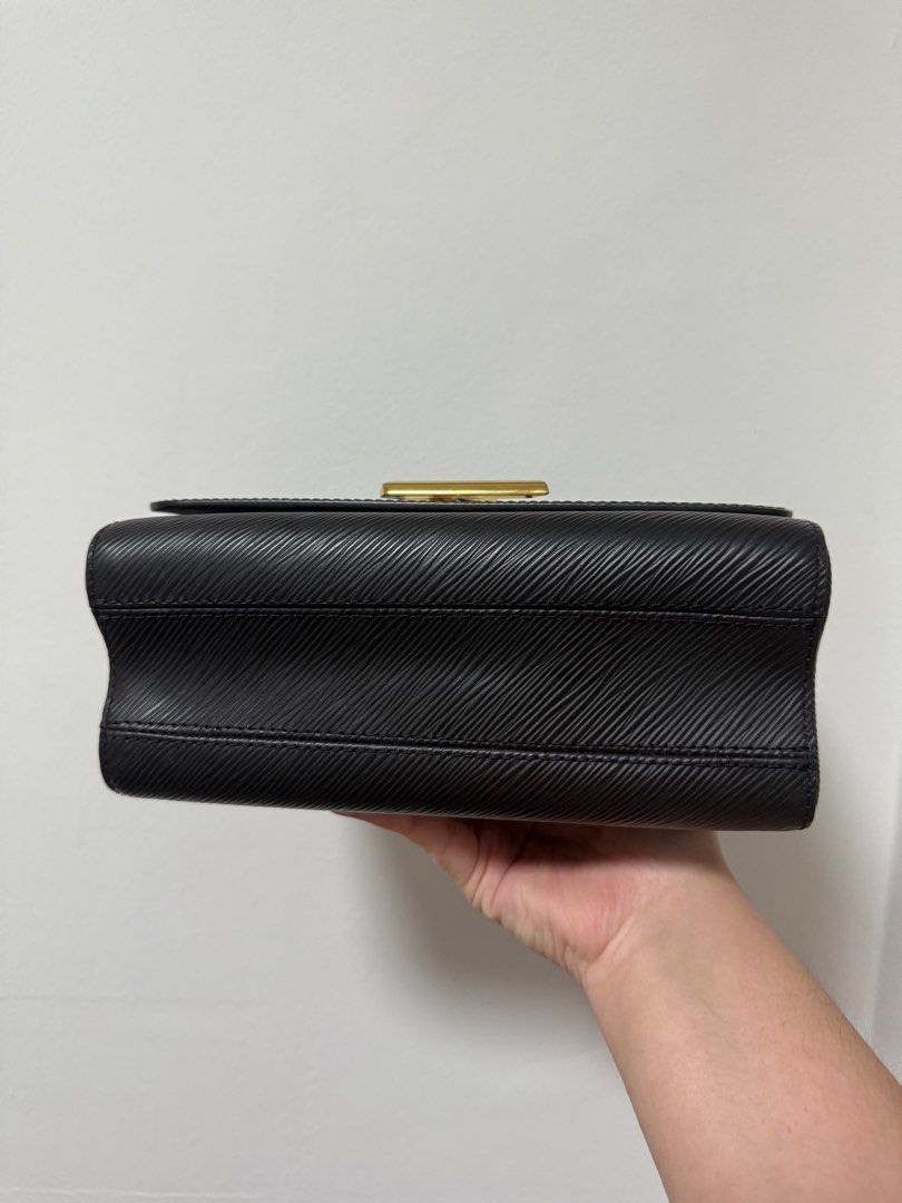 CLEARING OFF Authentic LV Twist MM Black Gold Full Set no Receipt ...