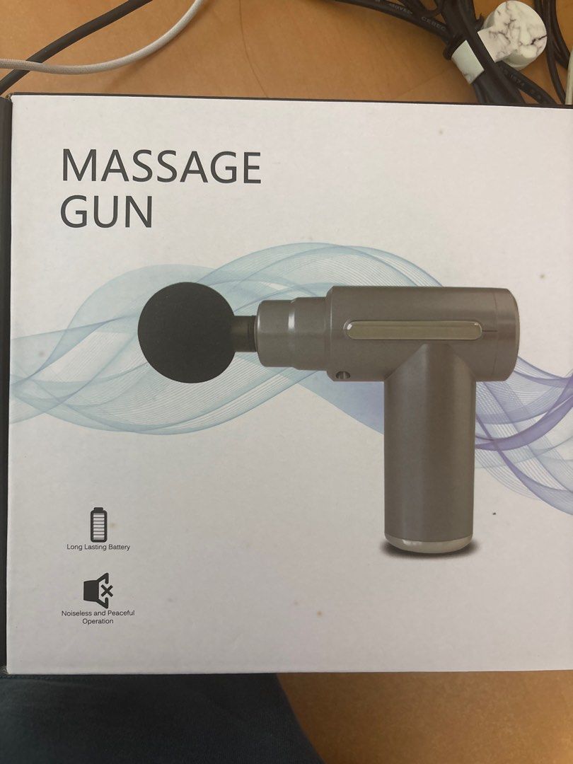 Massage Gun - Long Lasting Battery, Health & Nutrition, Massage Devices ...