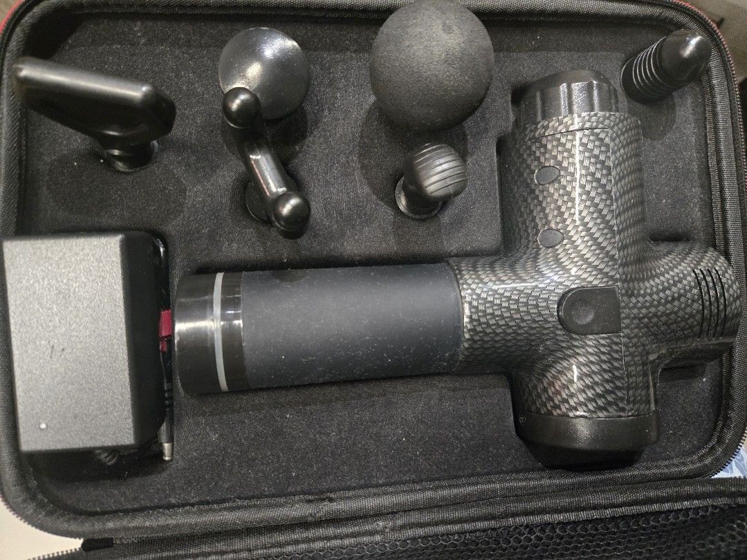Massage Gun with Multiple Attachments, Health & Nutrition, Massage ...