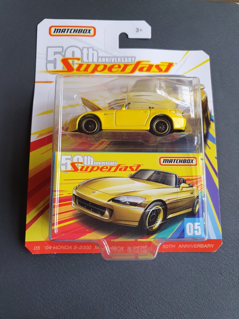 matchbox ‘04 honda s2000 yellow superfast collectors 50th anniversary ...