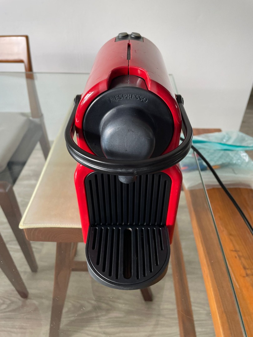 Nespresso Inissia Coffee Machine - Ruby Red, TV & Home Appliances ...
