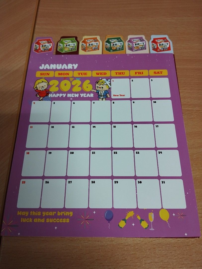 Nissin 2026 Calendar, Everything Else on Carousell
