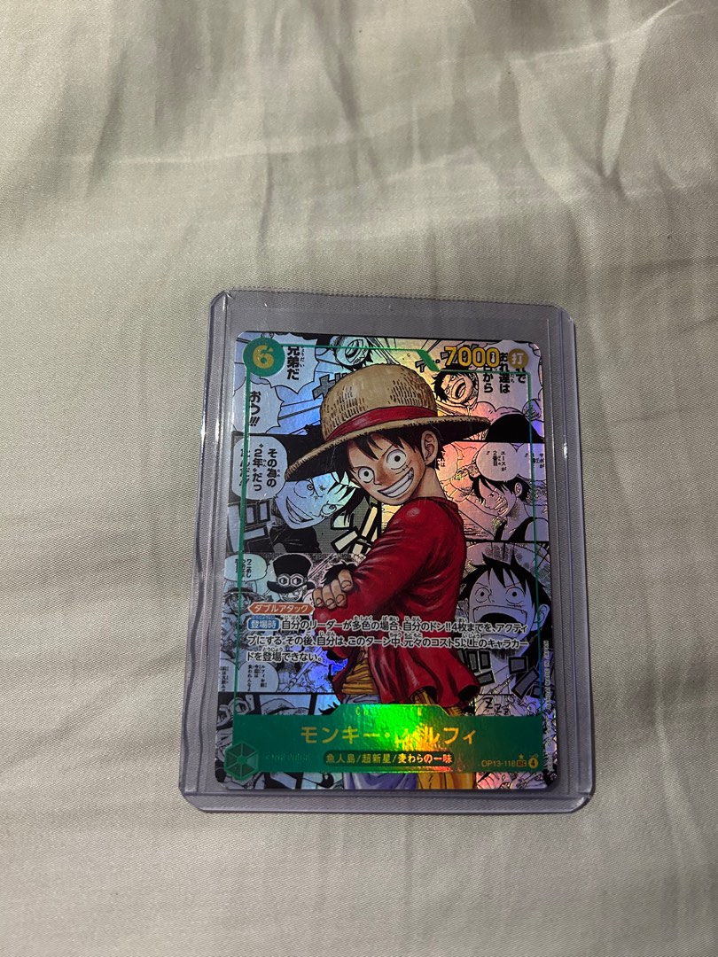 ONE PIECE OP-13 LUFFY MANGA, Hobbies & Toys, Toys & Games on Carousell