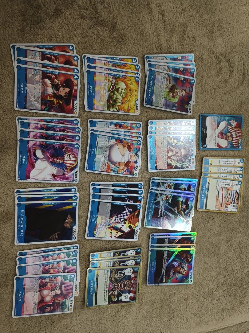 One Piece Tcg Buggy blue deck, Hobbies & Toys, Toys & Games on Carousell