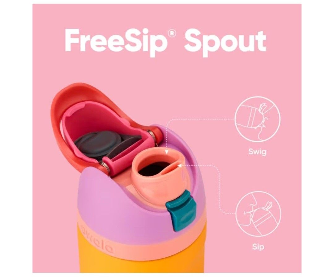 Owala FreeSip Insulated Water Bottle - Orange, Furniture & Home Living ...