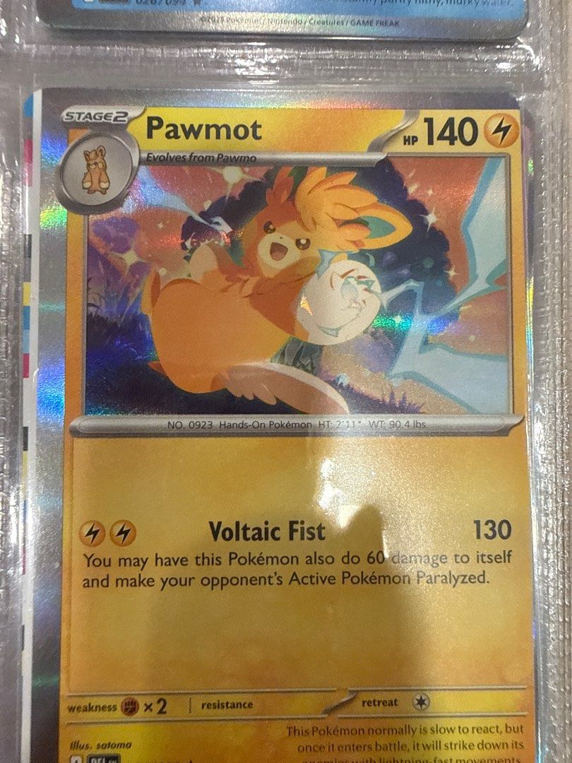 Pawmot Pokemon Card - Stage 2, Hobbies & Toys, Toys & Games on Carousell