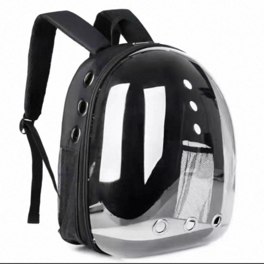 Pet Carrier Backpack - Black Bubble Design, Pet Supplies, Homes & Other ...