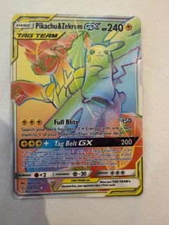 Pokemon Card Pikachu & Zekrom GX Tag Team, Hobbies & Toys, Toys & Games ...