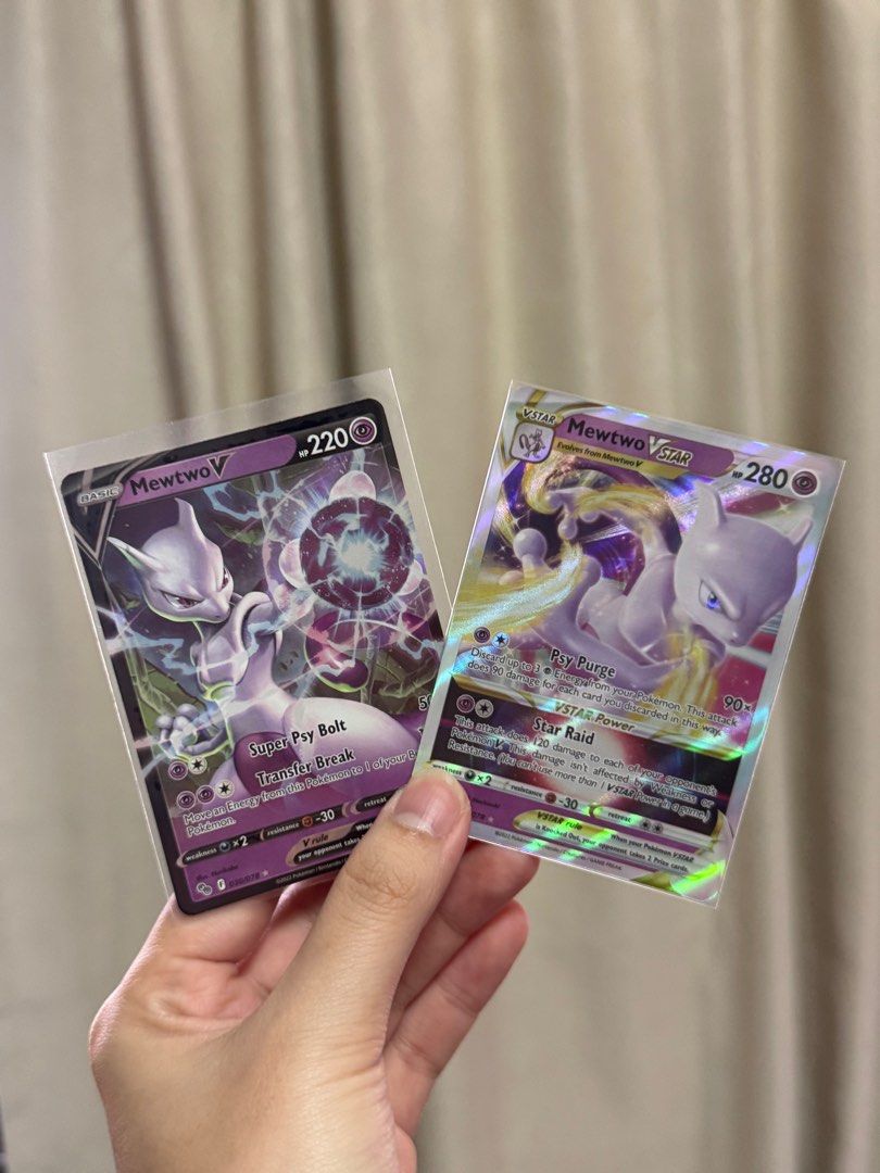 Pokemon Card - Pokemon Go Mewtwo V / Mewtwo Vstar, Hobbies & Toys, Toys ...