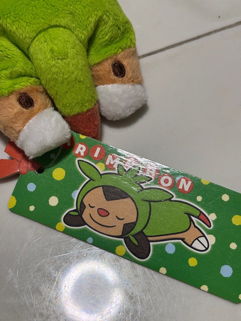 Pokemon Center Harimaron (Chespin) plush, Hobbies & Toys, Toys & Games ...