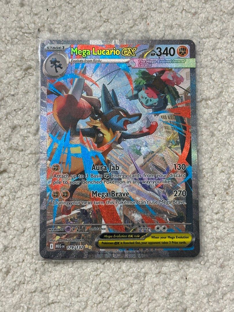 Pokemon Mega Lucario EX Trading Card, Hobbies & Toys, Toys & Games on ...
