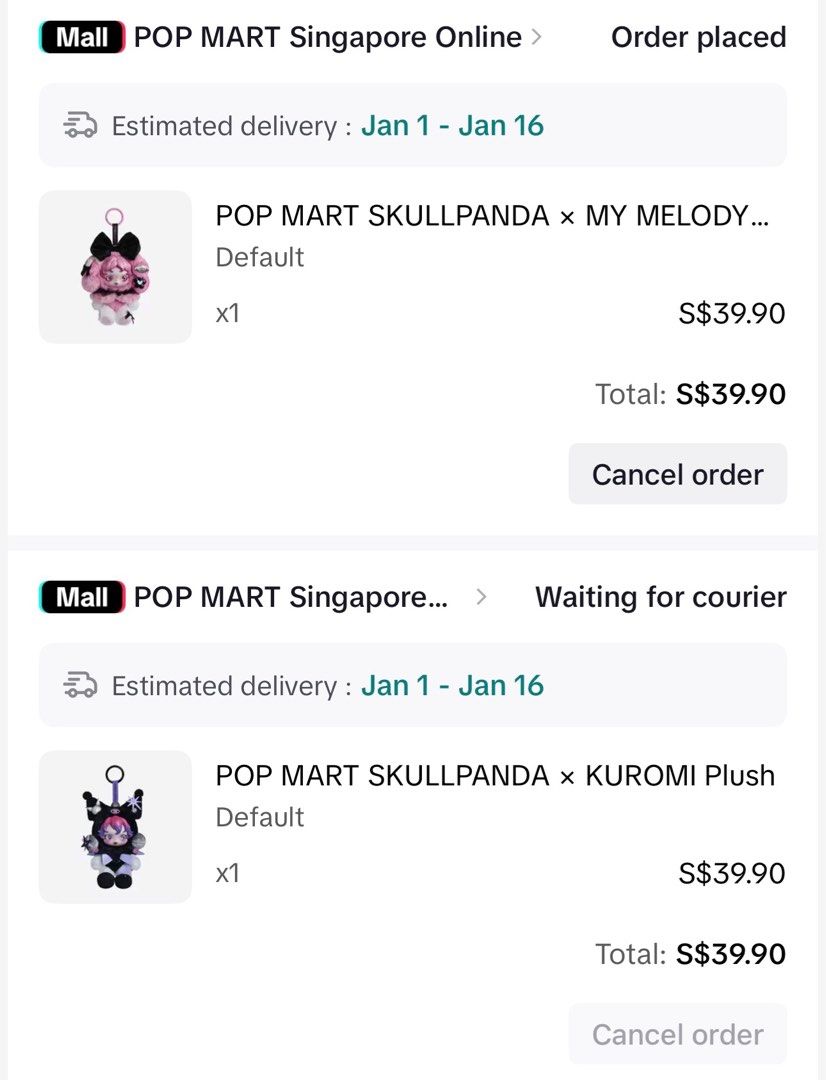 POP MART Skullpanda x My Melody & Kuromi Plush, Hobbies & Toys, Toys ...