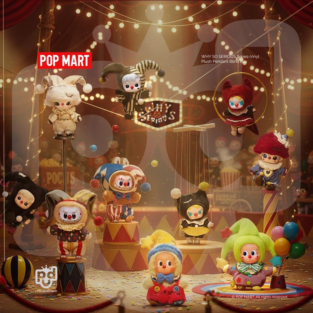 Pop Mart Why So Serious Series Plush Blind Box, Hobbies & Toys, Toys ...