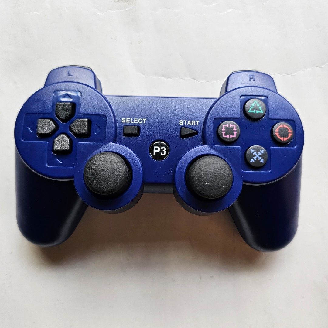PS3 Blue Wireless Controller, Video Gaming, Gaming Accessories ...