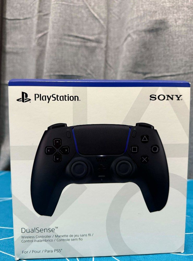 PS5 Controller Midnight Black DualSense Controller, Video Gaming ...
