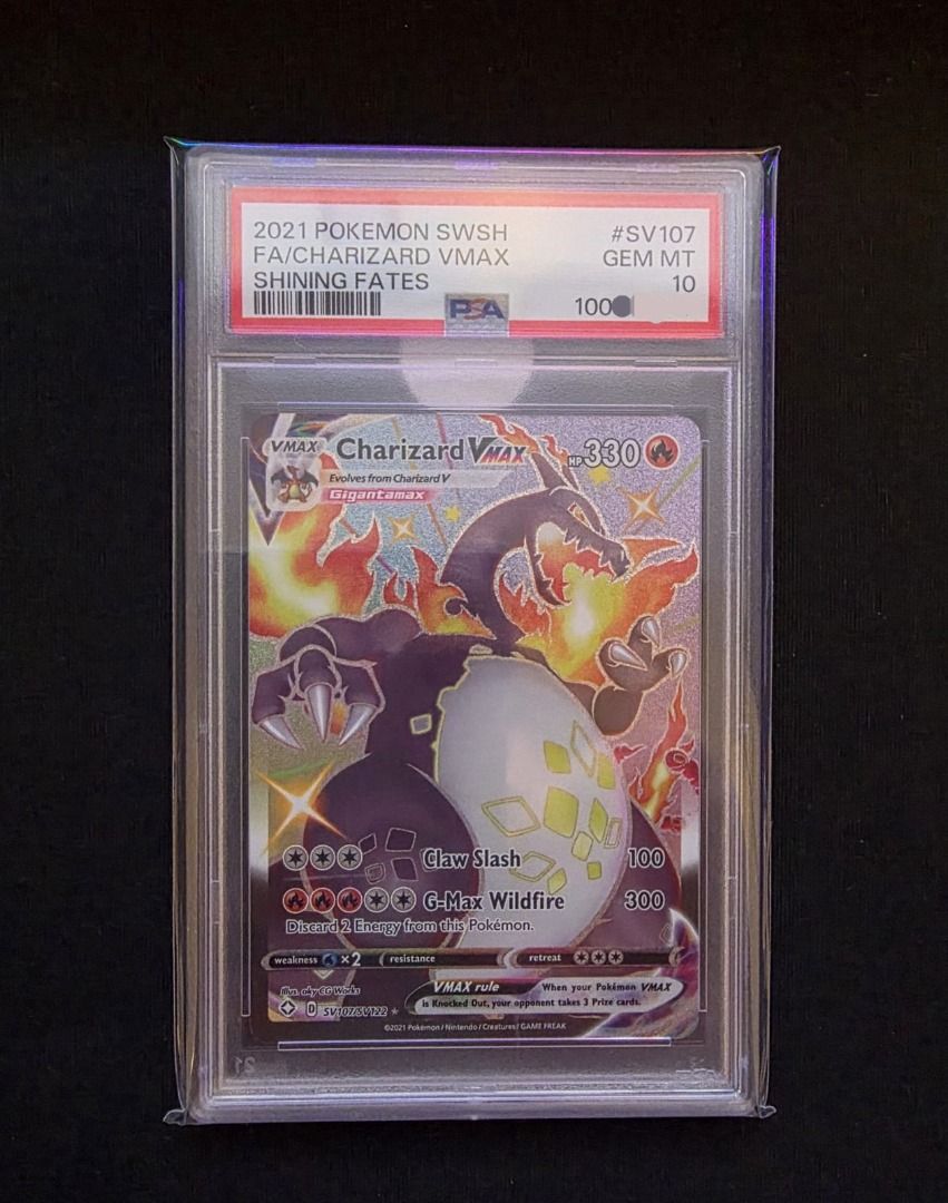 PSA 10 Charizard VMAX Shining Fates #SV107, Hobbies & Toys, Memorabilia ...