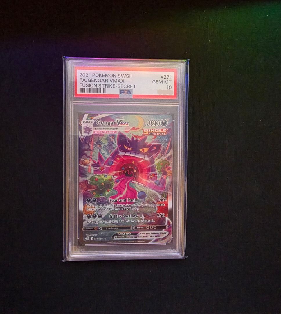 PSA 10 Gengar VMAX 271/264 Fusion Strike Alternate Art, Hobbies & Toys ...