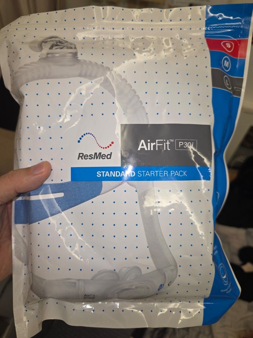 Resmed CPAP AirFit P30 P30i Nasal Pillow Mask Standard Starter Pack ...