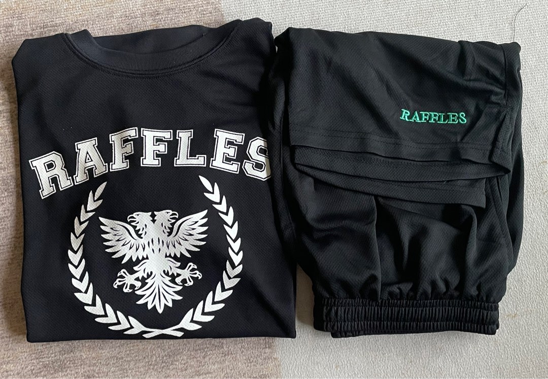 RI Raffles Institution School PE Uniform, Men's Fashion, Tops & Sets ...