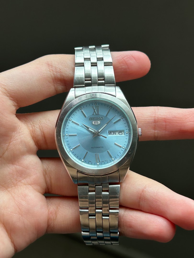 Seiko SNXA05K ice blue watch, Men's Fashion, Watches & Accessories ...