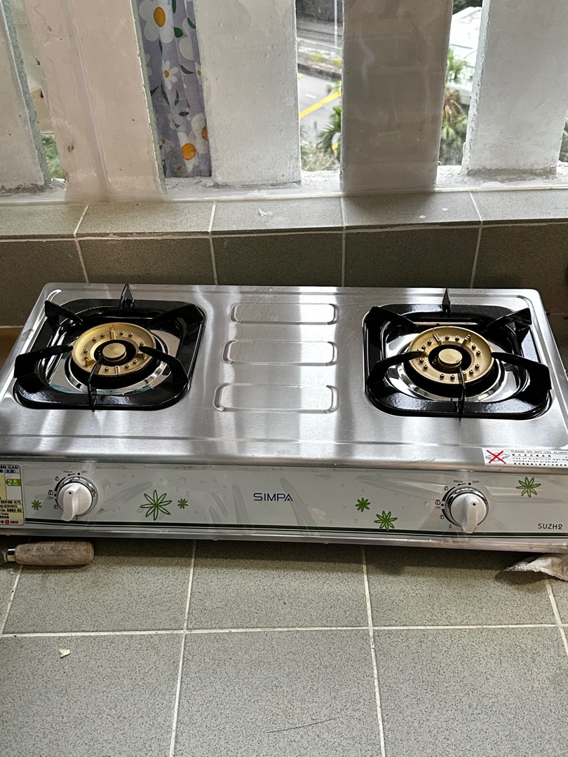 SIMPA SUZH9 雙爐瓦斯爐, 家庭電器, 廚房電器, 抽油煙機及爐頭 - Carousell