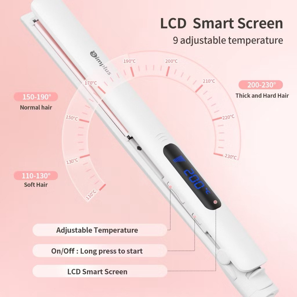 Simplus 119mm hair straightener iron, Beauty & Personal Care, Hair ...