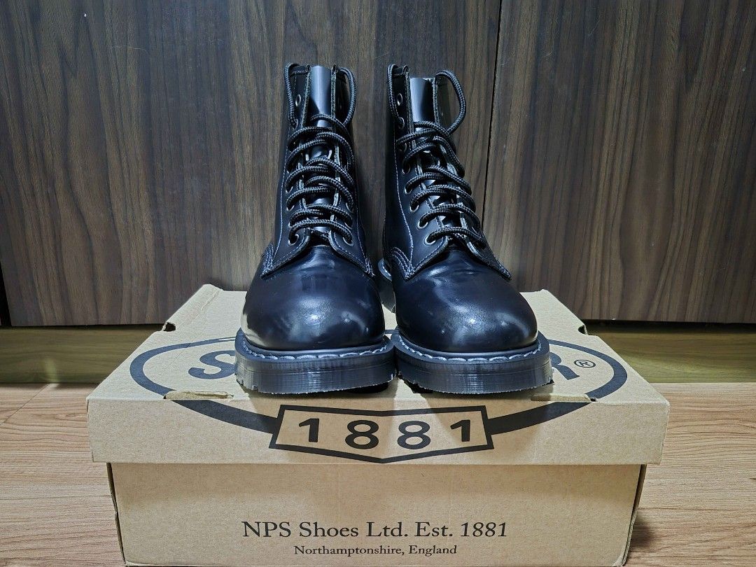 Solovair 8 eyed hi shine derby boots, Men's Fashion, Footwear, Boots on ...