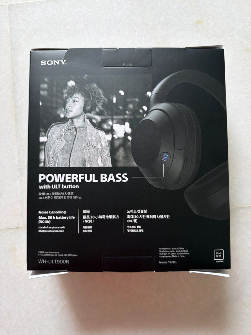 Sony ULT Power Sound Headphones WH-ULT900N, Audio, Headphones ...