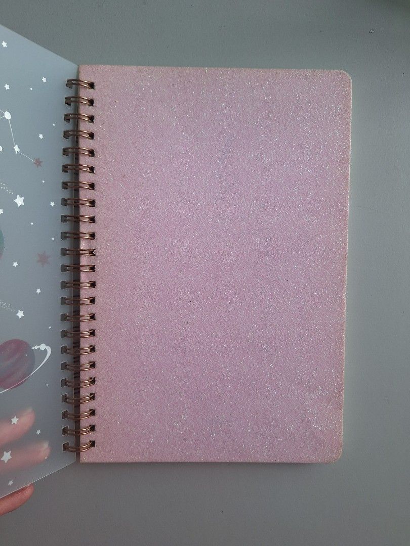 80 cents sparkly planet spiral hardcover line notebook, Hobbies & Toys ...