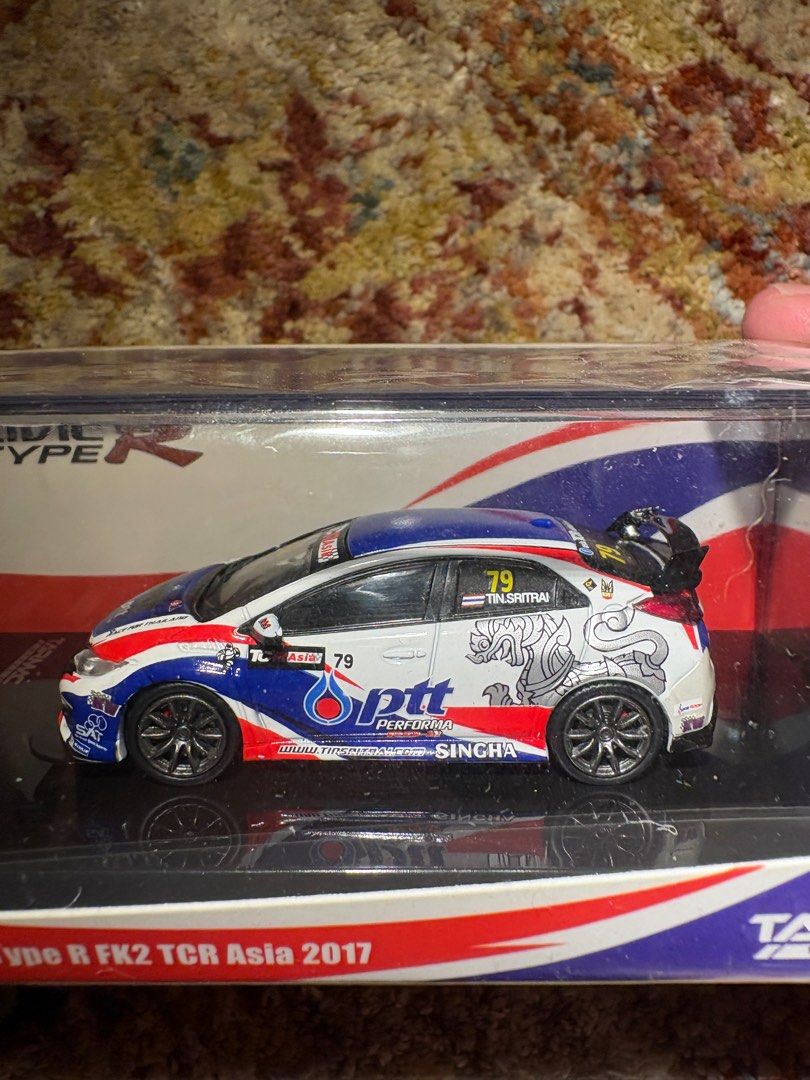 Tarmac Works 1:64 Honda Civic Type R FK2 TCR Asia 2017 Diecast - Tin ...