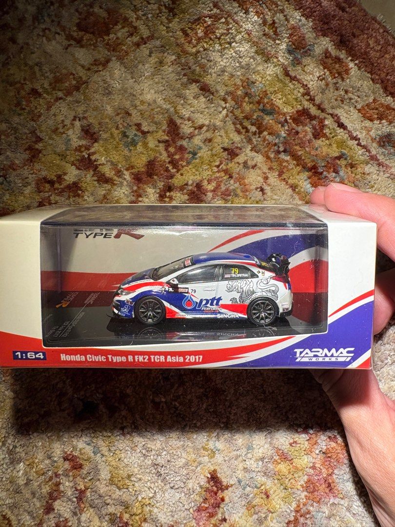 Tarmac Works 1:64 Honda Civic Type R FK2 TCR Asia 2017 Diecast - Tin ...