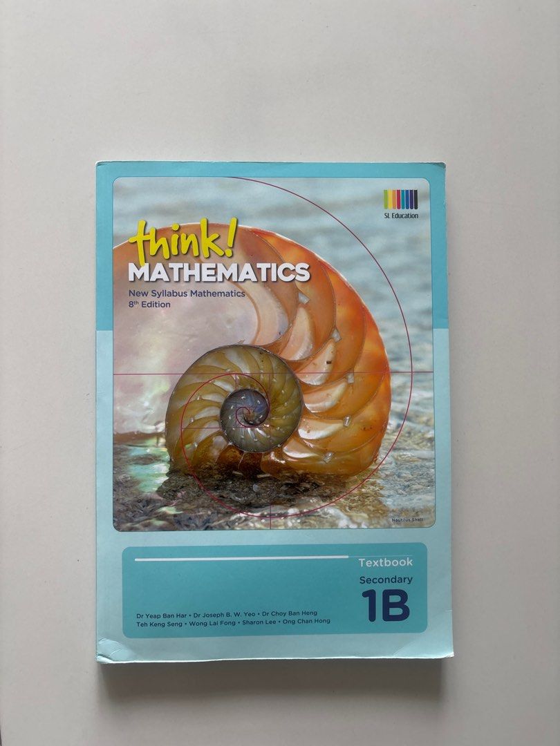 Think! Mathematics Textbook Secondary 1B, Hobbies & Toys, Books ...