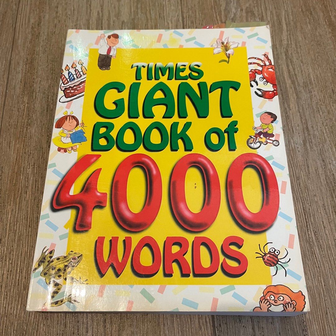 Times Giant Book of 4000 Words, 興趣及遊戲, 書本 & 文具, 兒童書籍 - Carousell