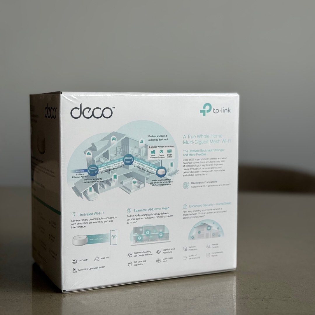 TP-Link Deco BE25 Mesh Router - WiFi 7 BE5000, Computers & Tech, Parts ...