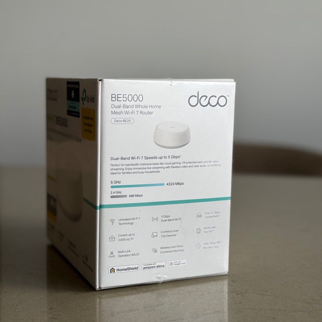 TP-Link Deco BE25 Mesh Router - WiFi 7 BE5000, Computers & Tech, Parts ...