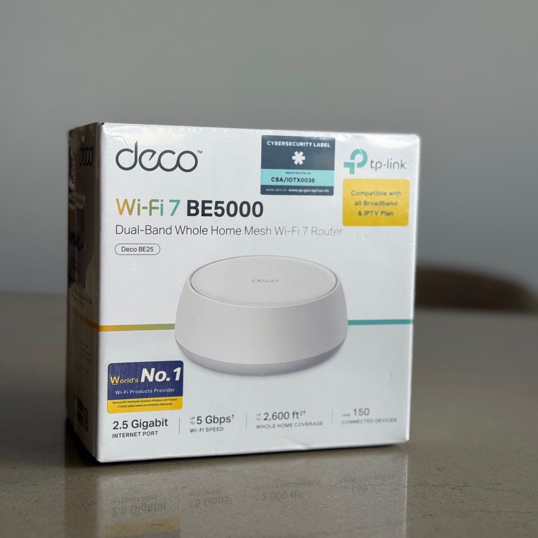 TP-Link Deco BE25 Mesh Router - WiFi 7 BE5000, Computers & Tech, Parts ...